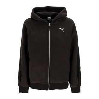 Puma Chenille Full-zip Winter Hoodie Schwarz - - Sweatshirts & Hoodies - Damen - Schwarzk - L