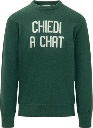 MC2 Saint Barth Heron Rundhals-Strickpullover - - Knitwear - Herren - Gr&uuml;n - M