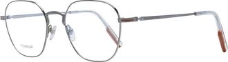 Ermenegildo Zegna Gunmetal Titanium Vollrand Optische Brillen - - Accessories - unisex - Grau - ONE SIZE