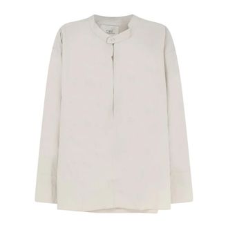 STUDIO NICHOLSON Korean Collar Oversized Shirt - - Shirts - Herren - Beige - S