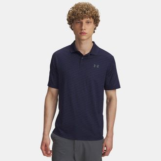 Under Armour Matchplay Printed Polo f&uuml;r Herren Midnight Blaue Marine / Washed Blaue Marine / Pitch Grau XXL