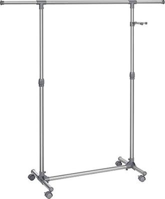 Songmics Portemanteau sur roulettes, Gris, 150 x 44 x 165 cm