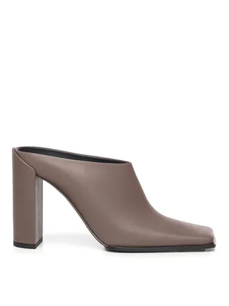Alaia Mules - Taupe