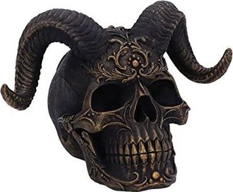 Nemesis Now Diabolus Totenkopf, Schwarz, 18 cm