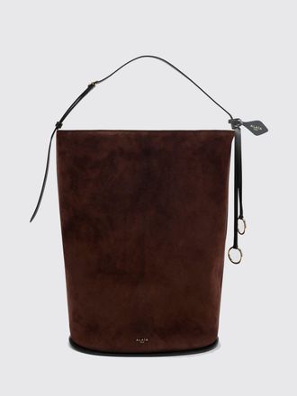 Alaia Hip Beuteltasche aus Wildleder mit Anh&auml;nger