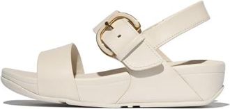 FitFlop CONFORTABLE SANDALE ERGONOMICA FEMME LULU RESIN-BUKLE CUIR BEIGE talla numeric_38