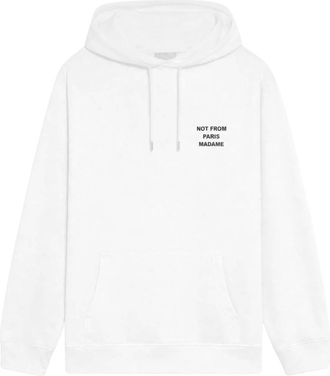Dr&ocirc;le de Monsieur Homme, Sweatshirts et sweats &agrave; capuche, Blanc, Taille: XL Le Sweat &agrave; capuche Slogan