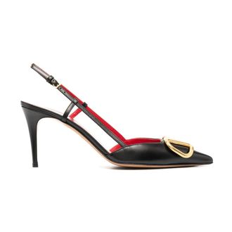 Valentino Garavani Maxi Vlogo Pump - - Shoes - Damen - Schwarzk - 37 EU