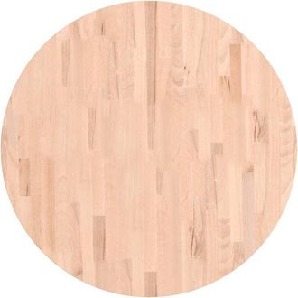 vidaXL Dessus de table Ø80x4 cm rond bois massif de hêtre Vidaxl