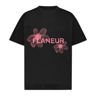Flaneur Fl&acirc;neur, Homme, Tops, Noir, Taille: XL T-shirt &agrave; laquarelle florale