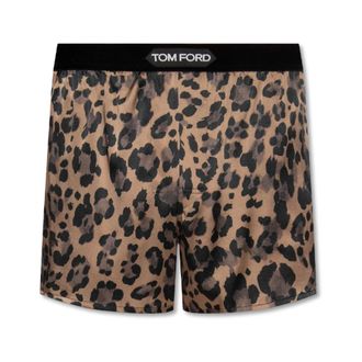 Tom Ford Homme, Sous-v&ecirc;tements, Brun, Taille: XS Boxers en soie avec logo