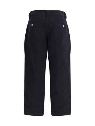 Isabel Marant Womens Opalyna Pants Faded Black Cotton Trousers