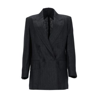 Max Mara Olimpia Zweireihiger Blazer - - Jackets - Damen - Schwarzk - S