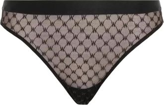 Wolford Slip Sheer Logo - Femme - Sous-v&ecirc;tements - Brun - Taille: 36 FR