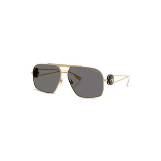 Versace Homme, Accessoires, Noir, Taille: 62 MM Irregular Lunettes de soleil