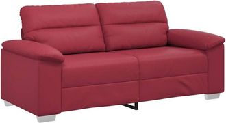 vidaXL 2-Sitzer-Sofa Weinrot 140 cm Kunstleder Vidaxl