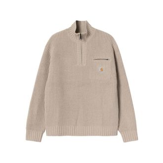 Carhartt Work in Progress Detroit Half Zip Sweater - - Knitwear - Herren - Beige - L
