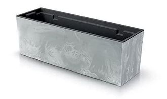 Prosperplast Urbi -Fall Beton -Effekt mit Ablagerung, Abmessungen (MM) 580x180x195, Betonfarbe