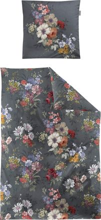 Irisette Bettw&auml;sche Edelflausch-Biber dunkelgrau Gr&ouml;&szlig;e 1x 135x200 cm + 1x 80x80 cm