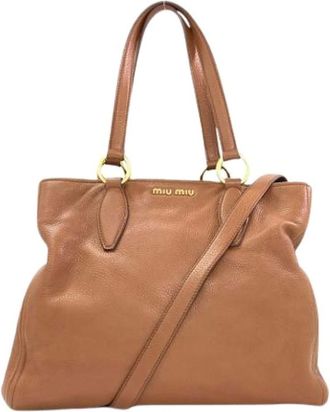Miu Miu Damen, Pre-Owned, Braun, ONE SIZEGr&ouml;&szlig;e