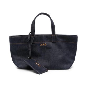 A.P.C. Le Drummer Tote Bag - - Bags - Damen - Blau - ONE SIZE