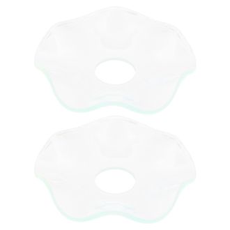 Valiclud DOITOOL 2 St&uuml;ck Durchsichtige Glas Wachsauffangschalen 88mm Geriffelte Kerzenhalter Platten f&uuml;r Spitzkerzen Tropfsichere Kerzenzubeh&ouml;r Teller f&uuml;r Tisc