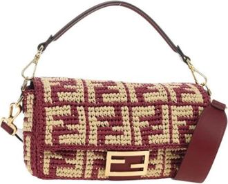Fendi Sac bandouli&egrave;re Zucca en toile Pre-owned - Femme - Pre-owned - Rouge - Taille: ONE Size