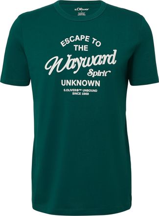 s.Oliver T-Shirt mit Artwork aus Reiner Baumwolle