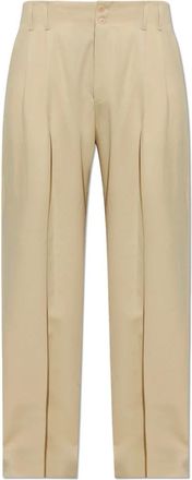 Casablanca Pantalon de costume en laine - Homme - Pantalons - Beige - Taille: L