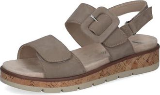Caprice Femme Damen 9-28714-44 Sandale, Taupe Suede, 41 EU
