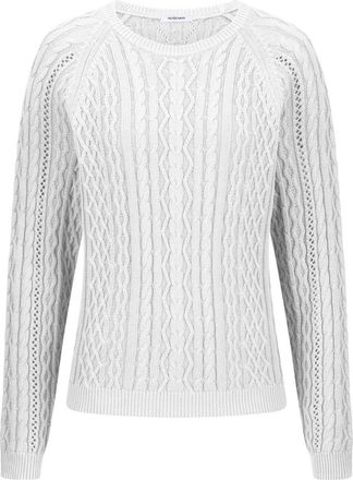 Peter Hahn Rundhals-Pullover Peter Hahn weiss