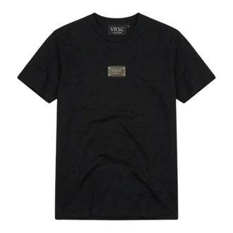 Versace Jeans Couture Metal Plate T-Shirt - - Tops - Herren - Schwarzk - L