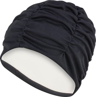 Fashy Badehaube aus Polyester, Turban schwarz Schwarz