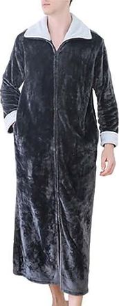 Generic Robe De Chambre Couples hiver Chaude - Peignoir De Bain Longue/courte - Vêtements Nuit Personnalisé - Peignoirs De Bain Grande Taille - Pyjama Doux Co