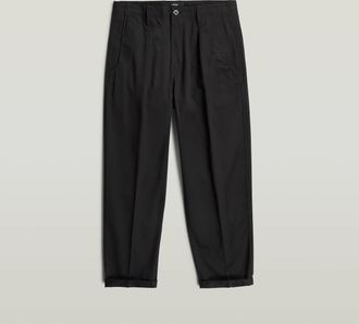 G-Star Pleated Chino Relaxed Tapered Hose - Schwarz - Herren