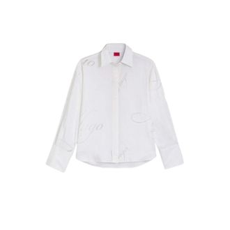 HUGO BOSS Oversize Shirt - - Blouses & Shirts - Damen - Wei&szlig; - S