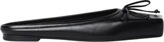 Jacquemus Femme, Chaussures, Noir, Taille: 37 EU Ballerines en Cuir à Bout Carré