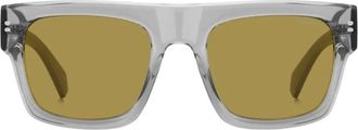 Polaroid unisex, Accessoires, Gris, Taille: 53 MM Lunettes de soleil rectangulaires