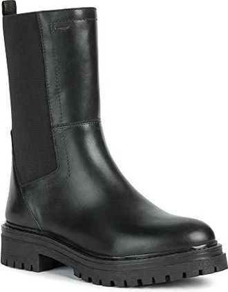 Geox Femme D Iridea B Abx B Bottines, Black, 40 EU
