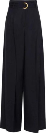 Max Mara Pantalon large Mstserio - Femme - Pantalons - Bleu - Taille: 40 FR