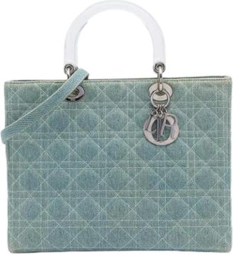 Dior Pre-owned Lady Satchel - Femme - Pre-owned - Bleu - Taille: ONE Size