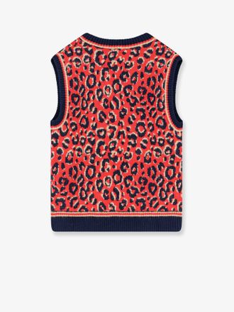 adidas Mens Wool Blend Sweater With Animal Print Recycled Polyester