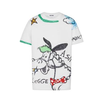 Moschino unisex, Oberteile, Wei&szlig;, MGr&ouml;&szlig;e