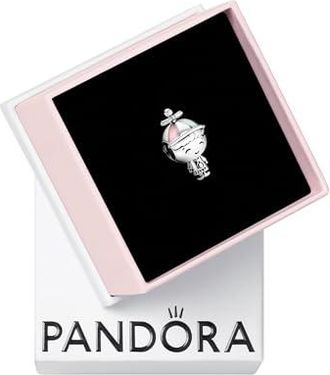 Pandora Pandora Icons Charm Petit garçon en argent avec émail rose et vert