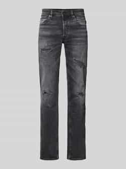 Replay Straight Fit Jeans im Destroyed-Look Modell GROVER