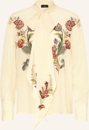 Etro Etro Seidenbluse Mit Schluppe gelb