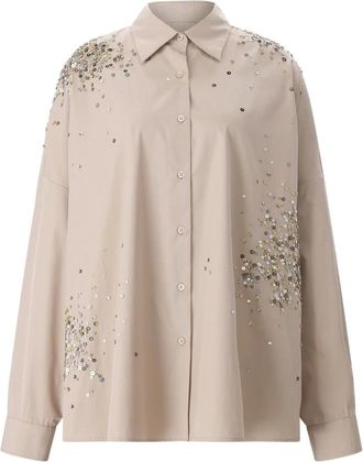 Dries Van Noten Femme, Blouses et Chemises, Brun, Taille: 36 FR Chemise Oversize