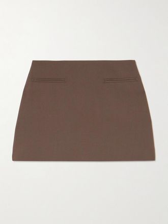 Sir. Dylan Minirock Aus Webstoff - Braun