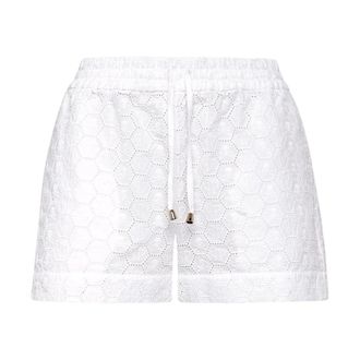 Philipp Plein Wei&szlig;e Spitzen-Shorts f&uuml;r den Alltag - - Shorts - Damen - Wei&szlig; - L