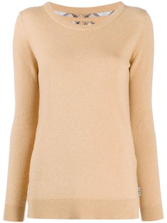 Barbour Pullover mit rundem Ausschnitt - Nude